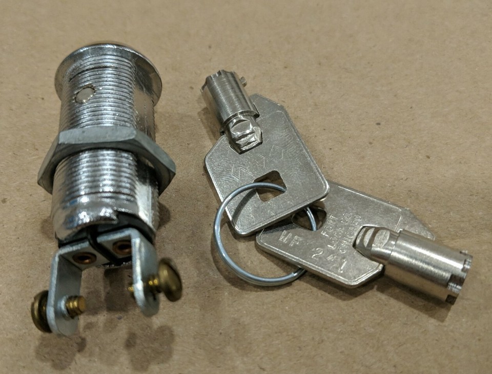 Fort Maintained Key Switch With Screw Terminals, Two Tubular Keys | eBay