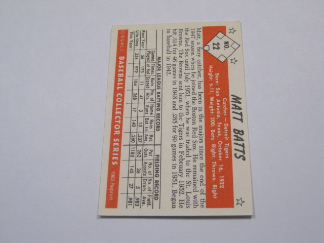 Matt Batts Autographed Baseball Card PSA Pre Certified 2 | eBay