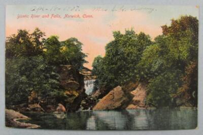 Yantic River And Falls, Norwich, CT Connecticut 1907 Postcard (#6333 ...
