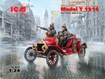 ICM 1/24 Model T 1914 Fire Truck with Crew | eBay