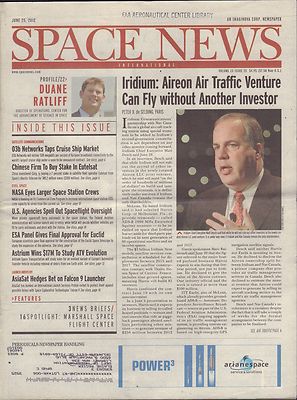 Space News June 25 2012 Duane Ratliff, Iridium, NASA FAA w/ML 110716DBE ...