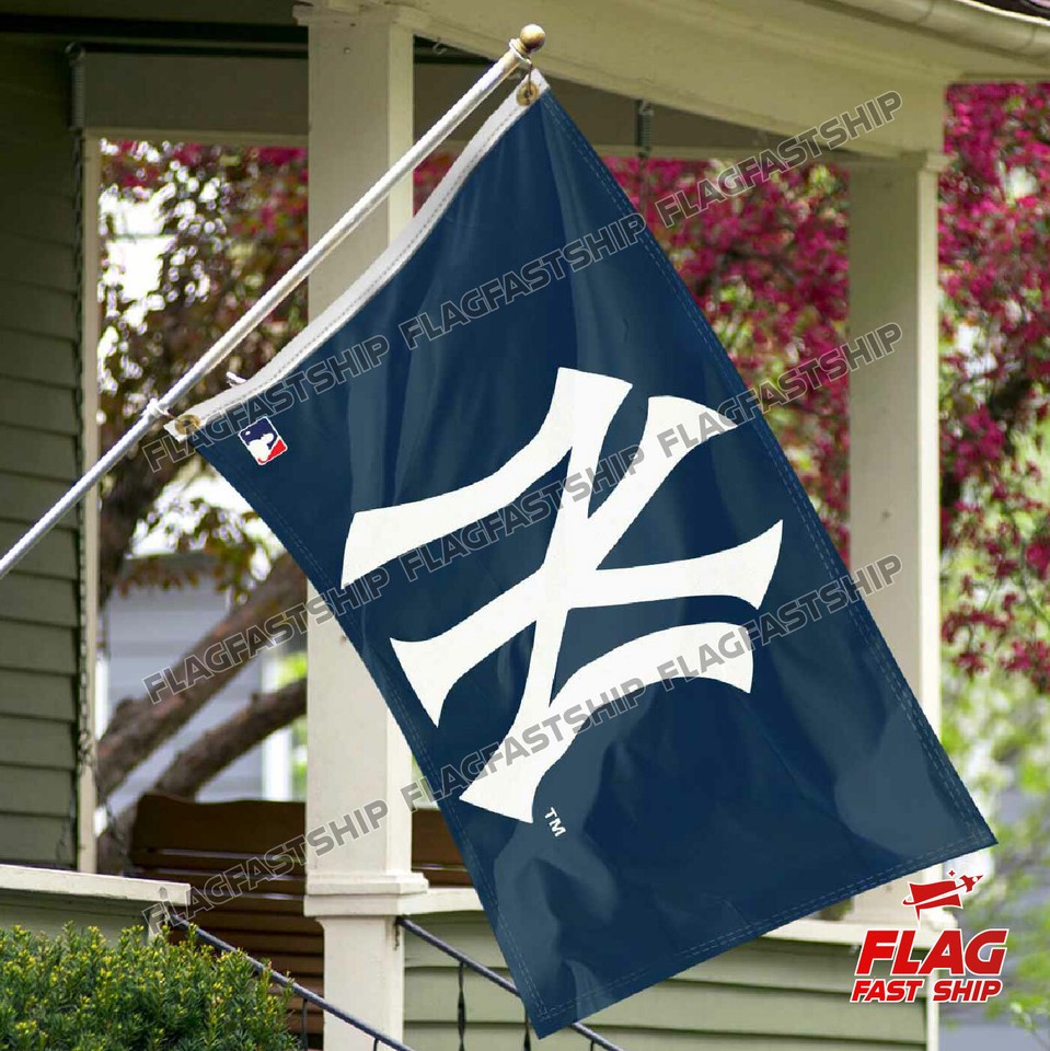 New York Yankees Large Logo Baseball MLB Flag Large 3x5 Banner FREE ...