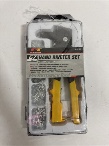 PERFORMANCE TOOL W2017C Hand Riveter Set - 67 Piece | eBay