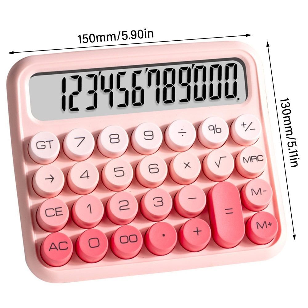12 Digit Typewriter Calculator Silent Electronic Calculator For Home ...