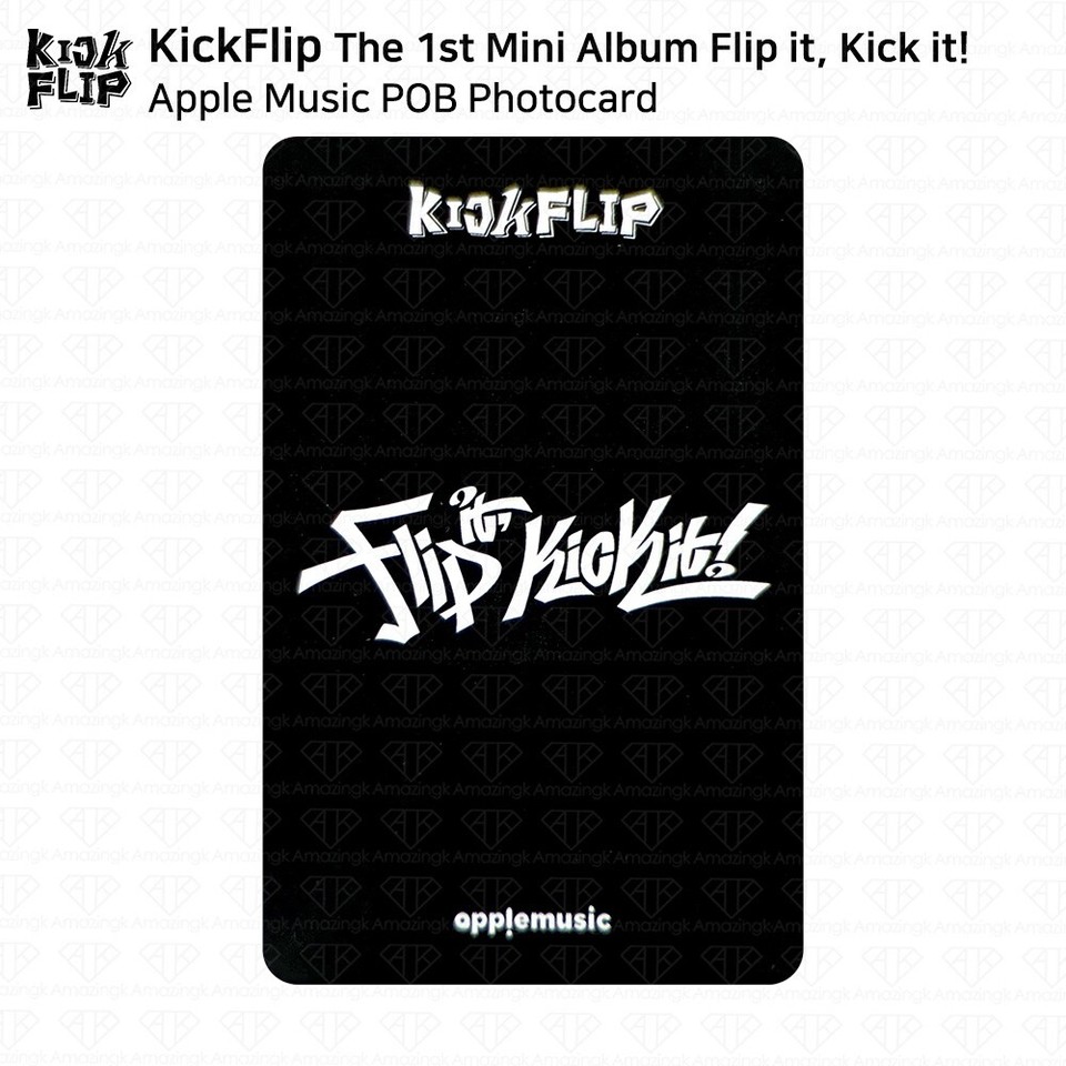 KickFlip The 1st Mini Album Flip it, Kick it! Apple Music POB Photocard ...