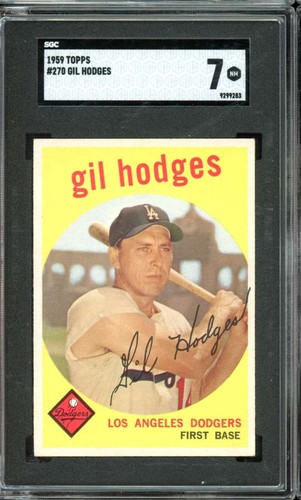 1959 Topps #270 Gil Hodges Dodgers HOF SGC 7 NM Near Mint | eBay