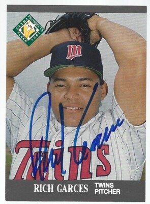 1991 Fleer Ultra Baseball #378 Rich Garces IP autograph signed card | eBay