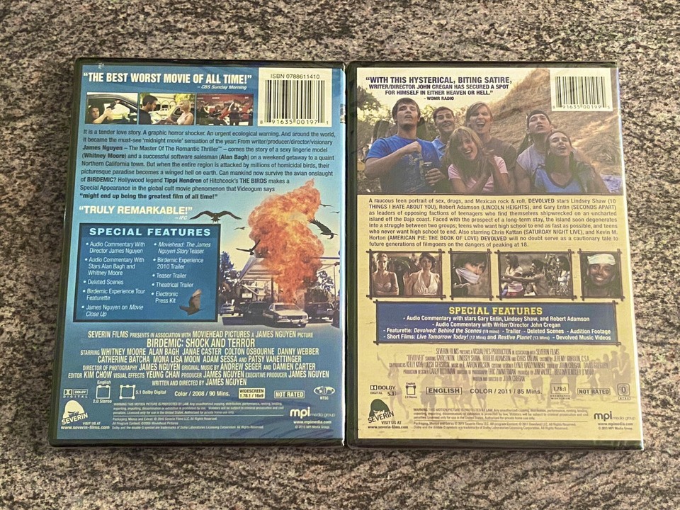 NEW! 2 Severin 2000’s Horror / Comedy DVD Lot! Birdemic, Devolved | eBay