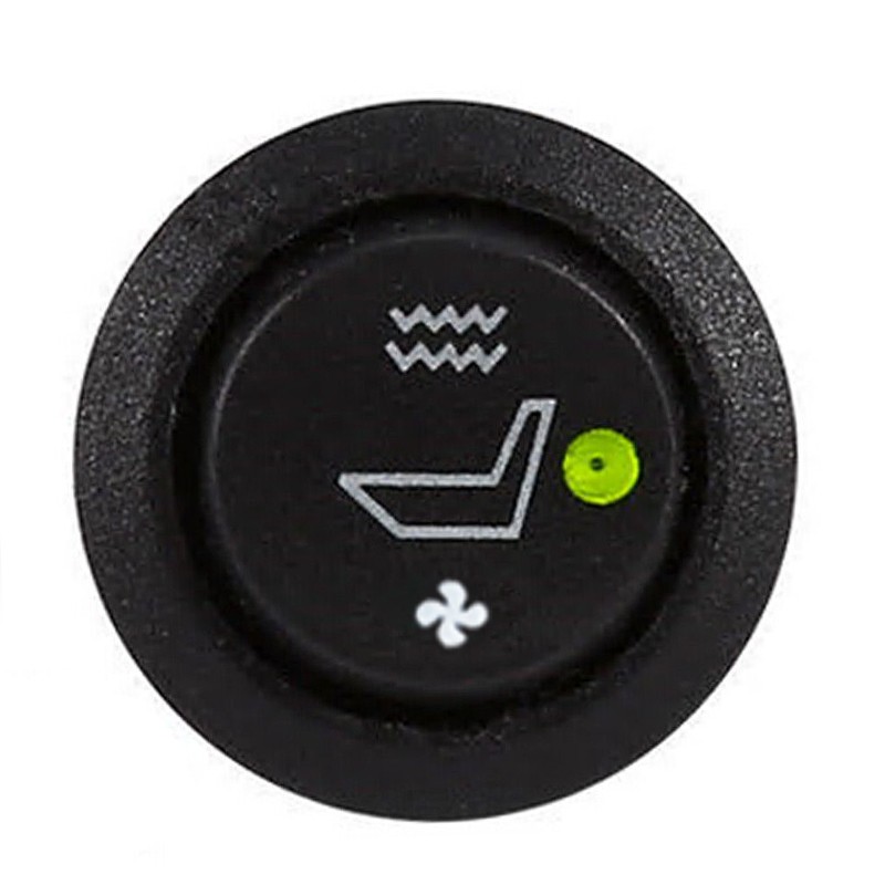 3 Pin Car Seat Heater Switch 2x Round Heated Rocker Hi Low Off Control ...