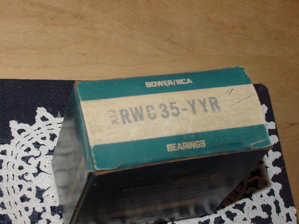 Bower / BCA RWC35-YYR, Rear Wheel Bearing, with Retaining Ring, NEW IN ...