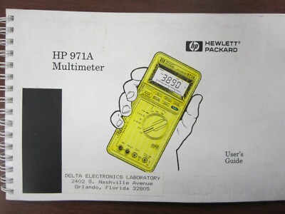 HP 971A Multimeter User's Guide 00971-90002 | eBay