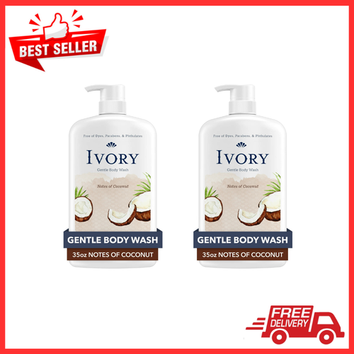 Ivory Mild and Gentle Body Wash, Coconut Scent, for All Skin Types, 35 ...