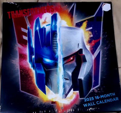 TRANSFORMERS 2025 Wall Calendar 16 Month 10" X 20" | eBay