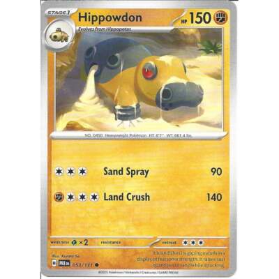 053/131 Hippowdon : Common Card : Prismatic Evolutions : Pokemon TCG ...