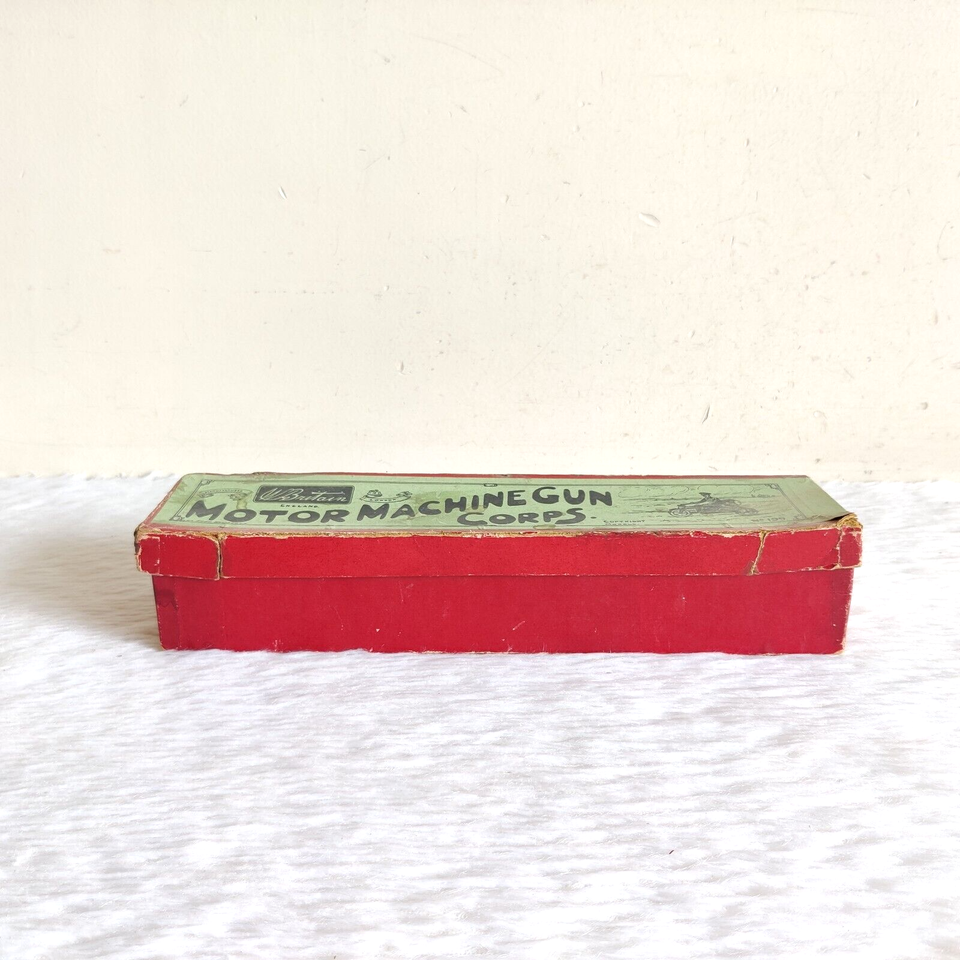 Vintage No.199 Motor Machine Gun Corps Advertising Cardboard Box ...