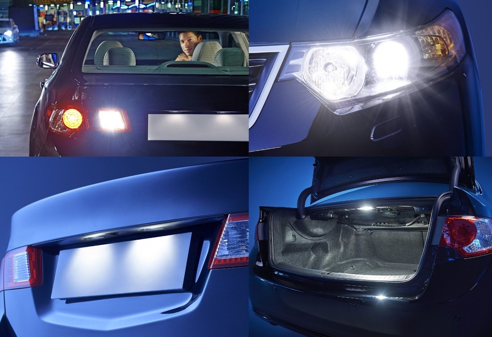 Philips Ultinon LED Light 7443 White 6000K Two Bulbs Front Turn Signal ...