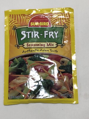 1- SunBird Stir-Fry .74 oz packet Seasoning Mix BBD 03/12/21 FREE ...