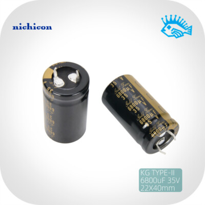 6800UF 35V6800uF Nichicon KG Type I hifi Audio Capacitor 22x40mm Gold ...