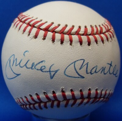 PSA DNA Mickey Mantle Autographed Signed AUTO MLB Bobby Brown Baseball ...