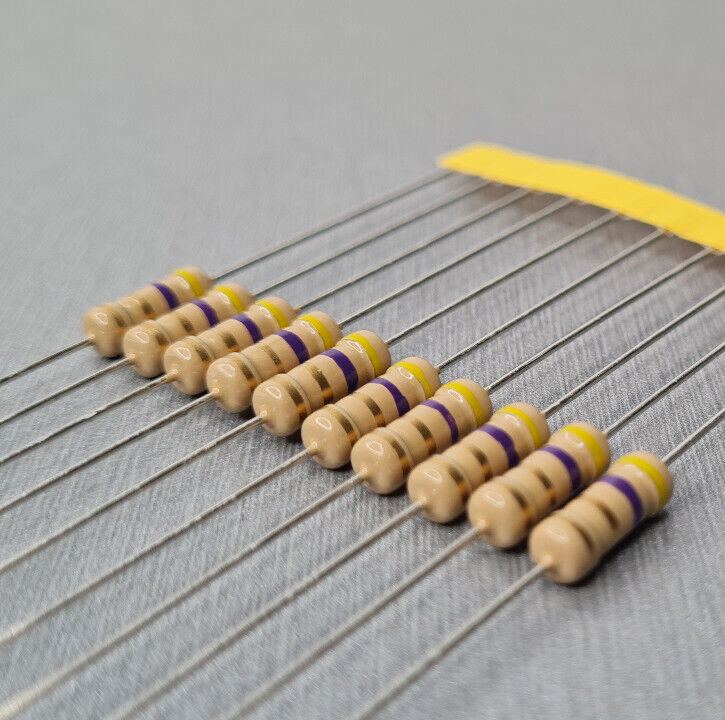 10PCS 4R7 2W 5% Carbon Film Resistor 4.7R CF 2 Watt | eBay