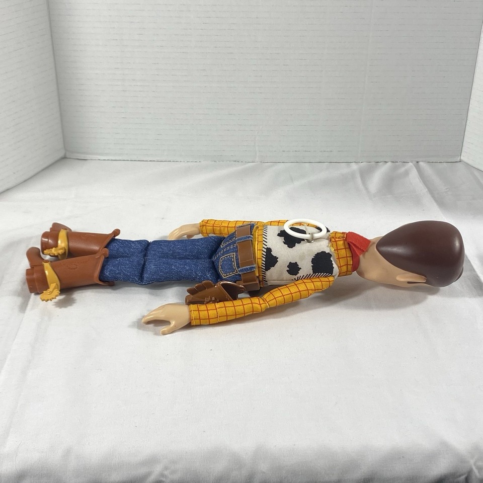Disney Pixar Toy Story 15" Talking Pull String Woody Doll Thinkway w ...