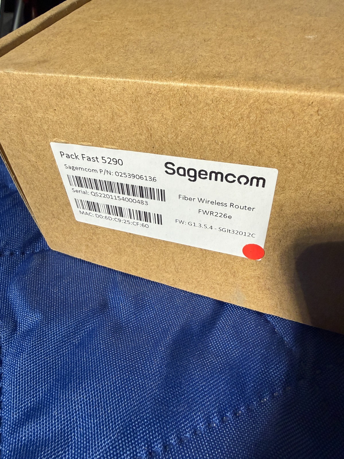 Frontier Sagemcom Fast-5290 Fiber Wireless Router FWR226e for sale ...