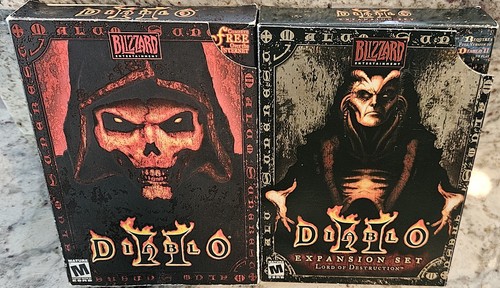 Diablo II 2 + Lord of Destruction Expansion Set *Big Box Version* 2001 ...