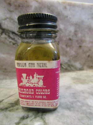 FLOQUIL RAILROAD COLORS MODEL PAINT - 1oz 1 OUNCE - GUN METAL | eBay