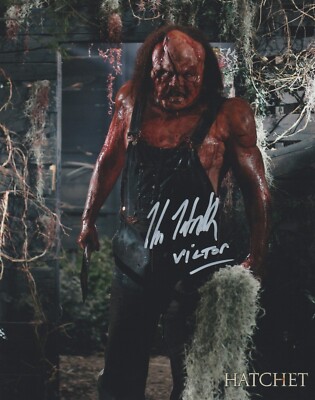 KANE HODDER SIGNED HATCHET 8X10 COLOR PHOTO AUTOGRAPH VICTOR CROWLEY | eBay