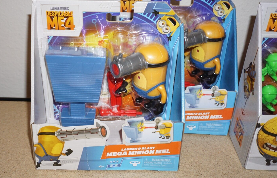 (4 Set) Despicable Me 4 Mega Minion JERRY + MEL | eBay
