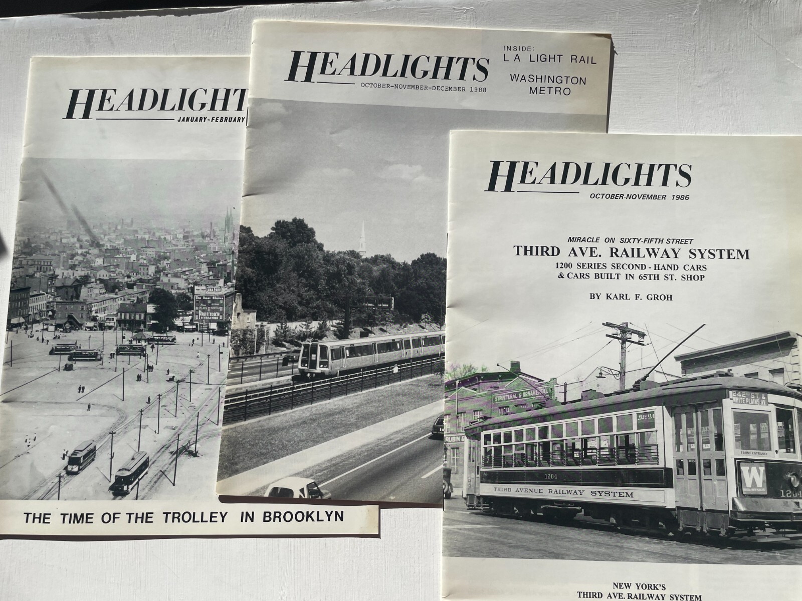 50 Headlights Magazines About Trolley and Transit Systems- Tons of ...
