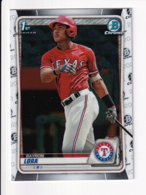 2020 Bowman Bayron Lora Chrome Prospect 1st Rangers #BCP-52 | eBay
