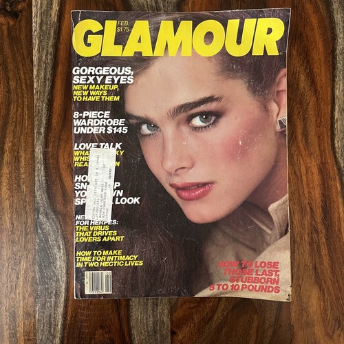 Vintage Glamour Magazine 81 80s Beauty Fashion RARE Cindy Crawford ...