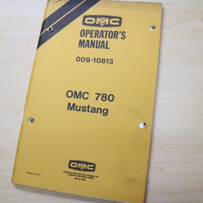 Manuals & Books - Omc Mustang