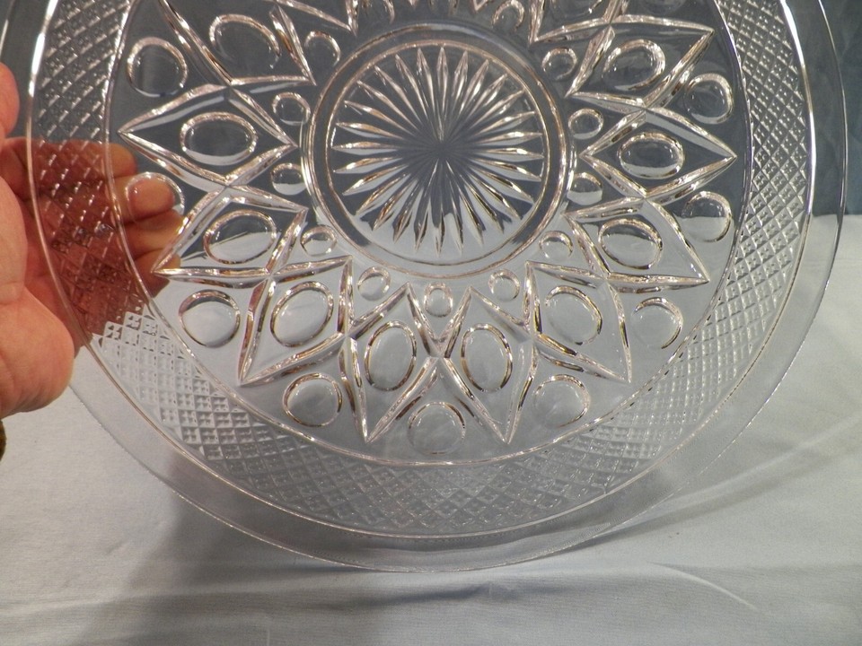 Large Imperial Glass Cape Cod Round Tray or Platter 14" Wide | eBay