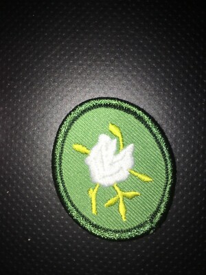 Girl Scout Troop Crest Patch Badge Retired 2011 White Rose Insignia New ...