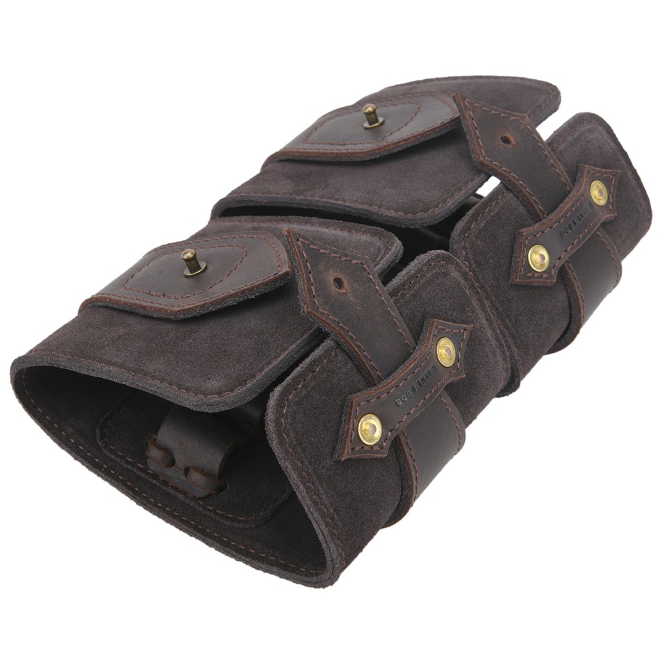 Genuine Leather Ammo Pouch Bag Bullet Wallet for 410GA.30-06.44MAG.308. ...