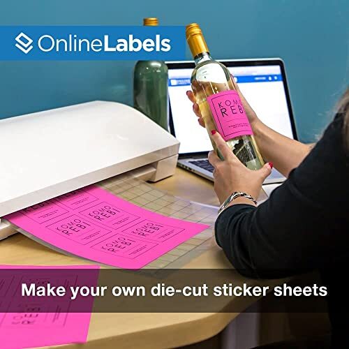 Printer Paper Fluorescent Sticker Inkjet or Laser 100 Sheets Type Matte ...