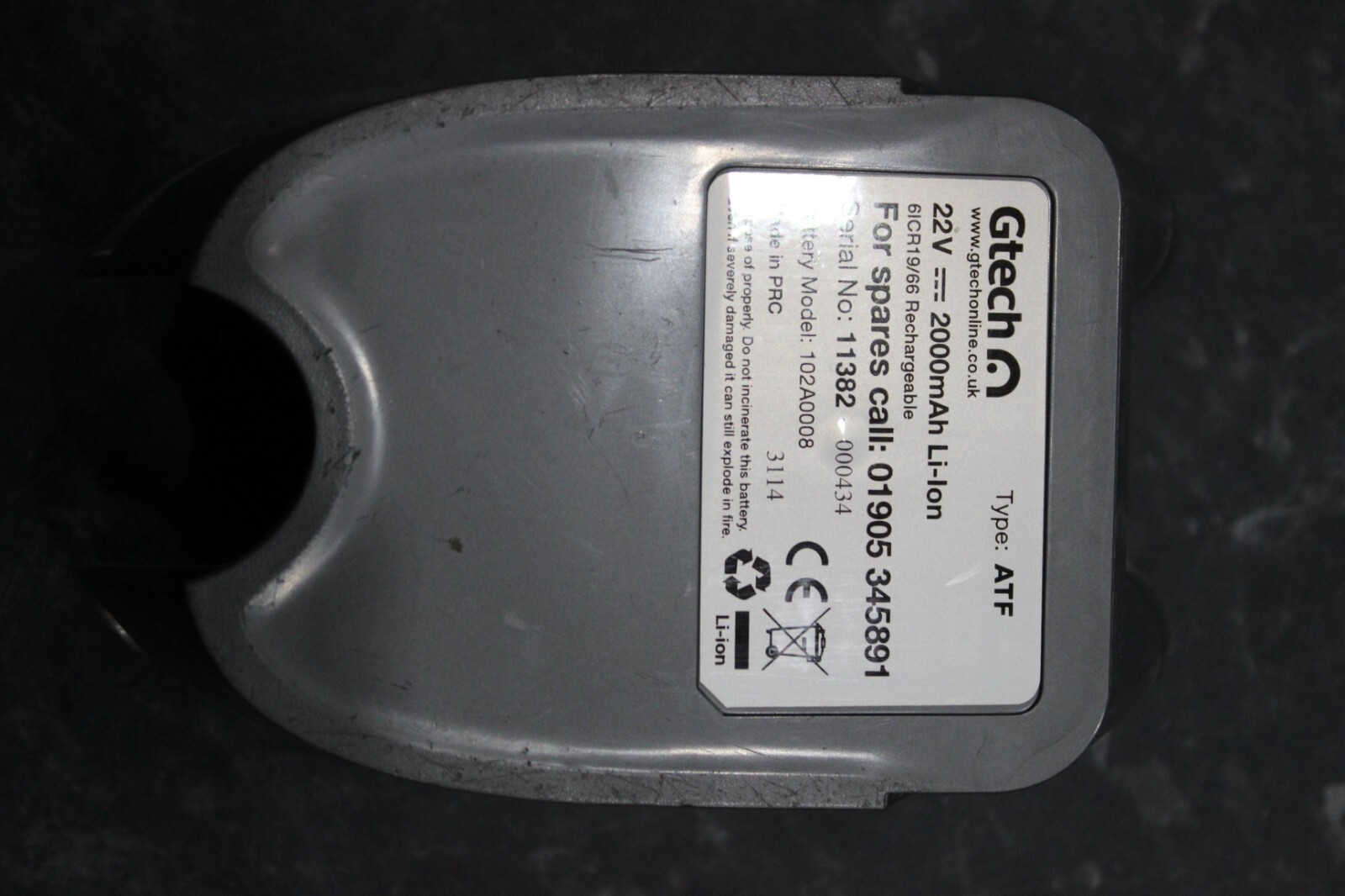 (82) Genuine GTech Multi ATF001 Spare Parts Bin, Brush Head, Battery ...