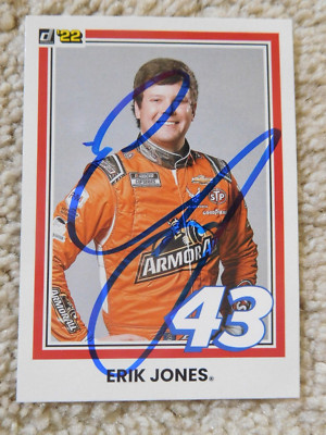 Erik Jones Signed Autographed 2022 Donruss NASCAR Racing Retro Card ...