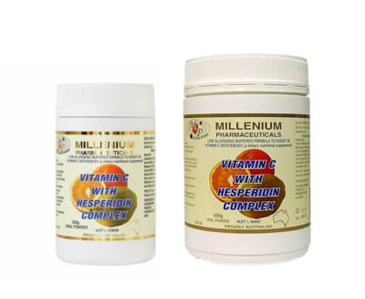 Millenium Pharmaceuticals Vitamin C with Hesperidin Complex 200g - 500g ...