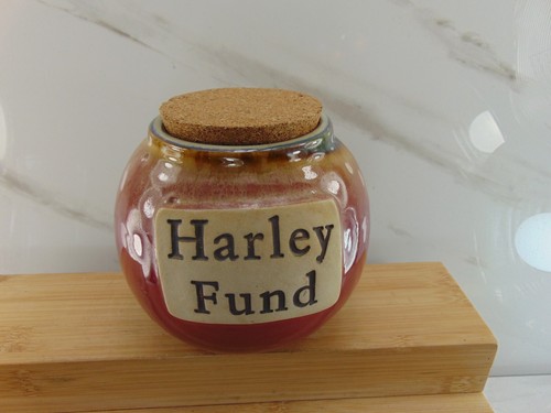 Harley Davidson Tumbleweed Pottery Fund Jar Motorcycle Piggy Bank Biker ...