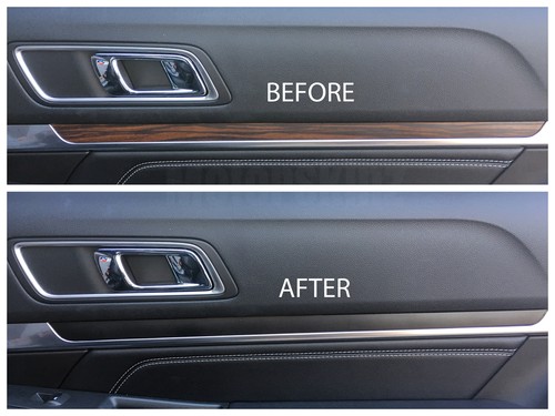 Interior Dash Trim Blackout Vinyl Decal Overlay for 2016 2017 2018 Ford ...