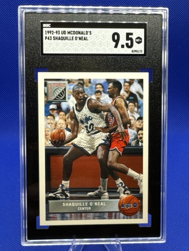 1992-93 UD McDonald's #P43 Shaquille O'Neal Magic RC Rookie HOF SGC 9.5 ...