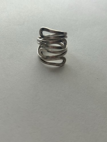 925 Sterling Silver Thick Maze Ring Size 7 | eBay
