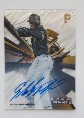 2015 Topps High Tek Starling Marte Auto #HT-SME Pittsburgh Pirates | eBay
