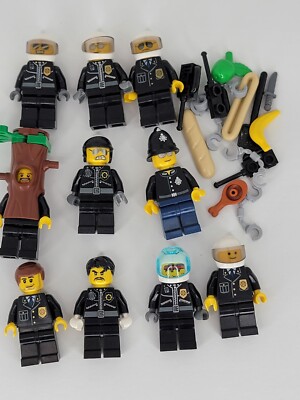Lego Police Minifigures Lot Of 10 Cops Q5 | eBay
