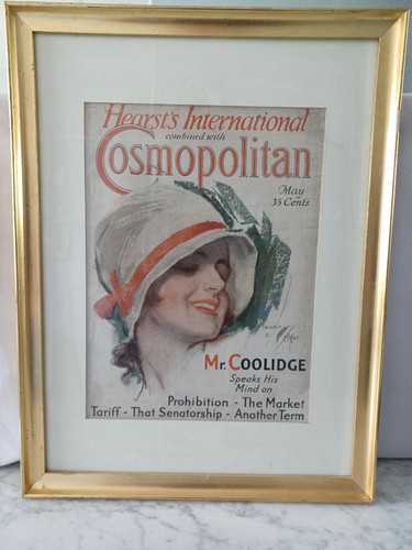 Vintage May 1930 Framed Cosmopolitan Magazine Cover Pin Up | eBay