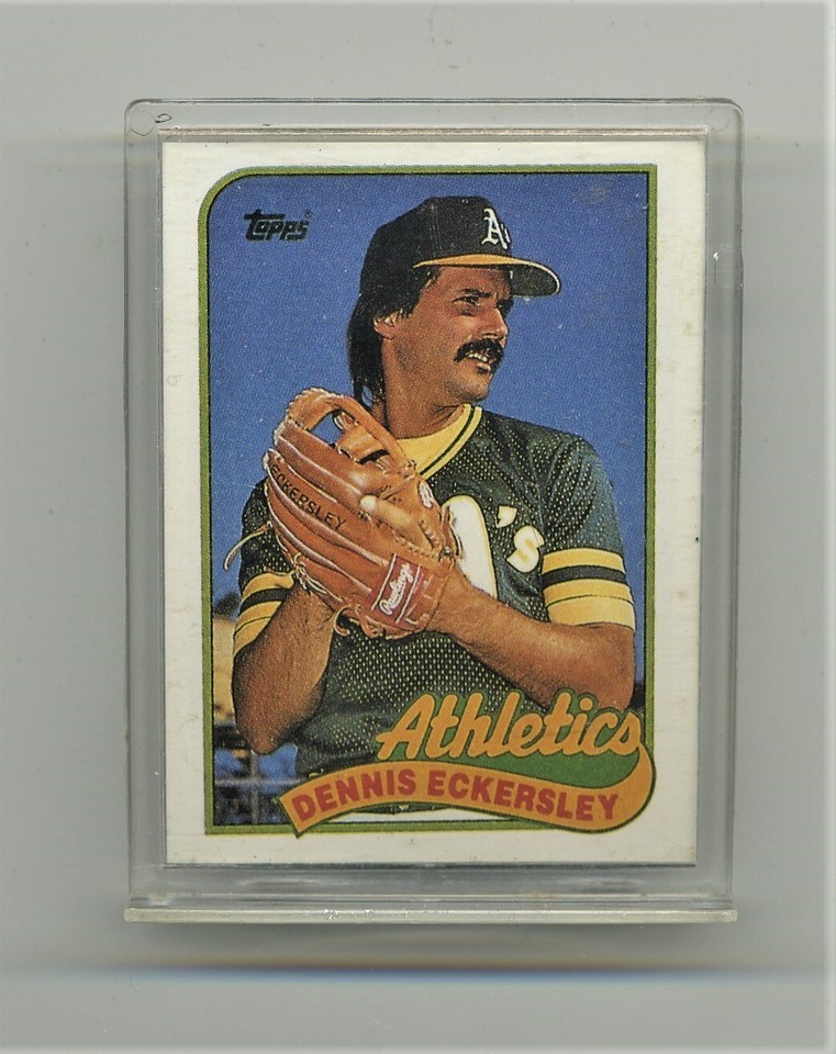 1989 Topps DoubleHeaders Mini Dennis Eckersley Rookie Card & 1989 Card ...