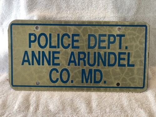 Vintage Obsolete 1980's Police Dept. Anne Arundel County Maryland ...